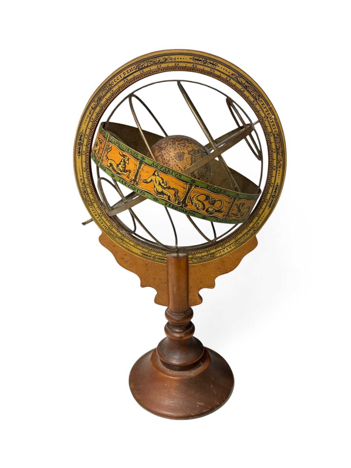 Lot 6 - An Italian armillary sphere, height 43cm.