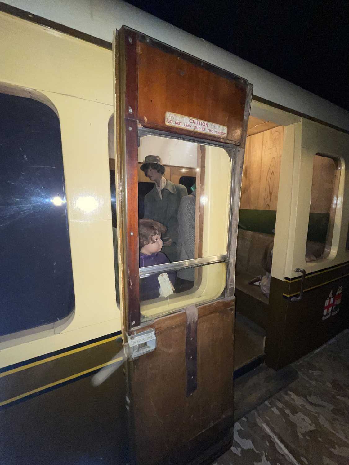 Lot 1376 - Pair of BR Train Carriage Doors & Mock-up