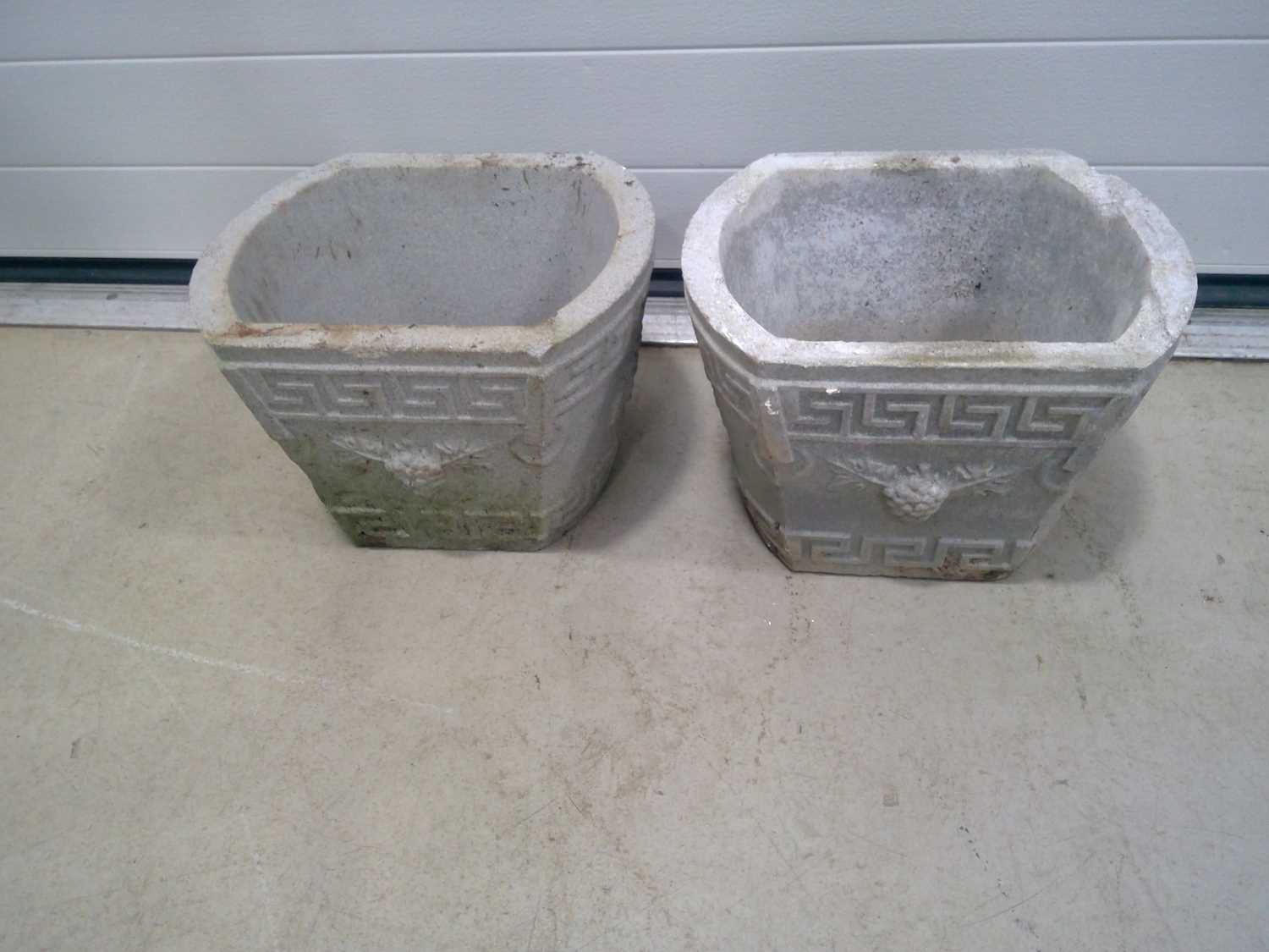 Lot 146 - Two Reconstituted Stone Planters. The