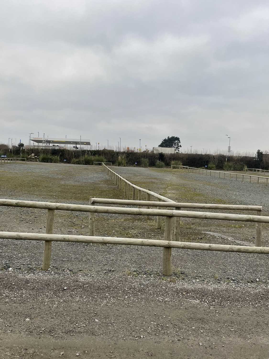 Lot 1555 - Half Round Treated Timber Fencing in Car