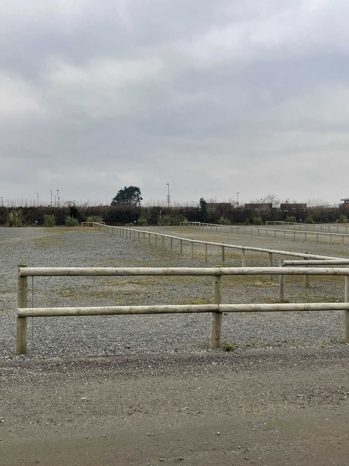 Lot 1556 - Half Round Treated Timber Fencing in Car