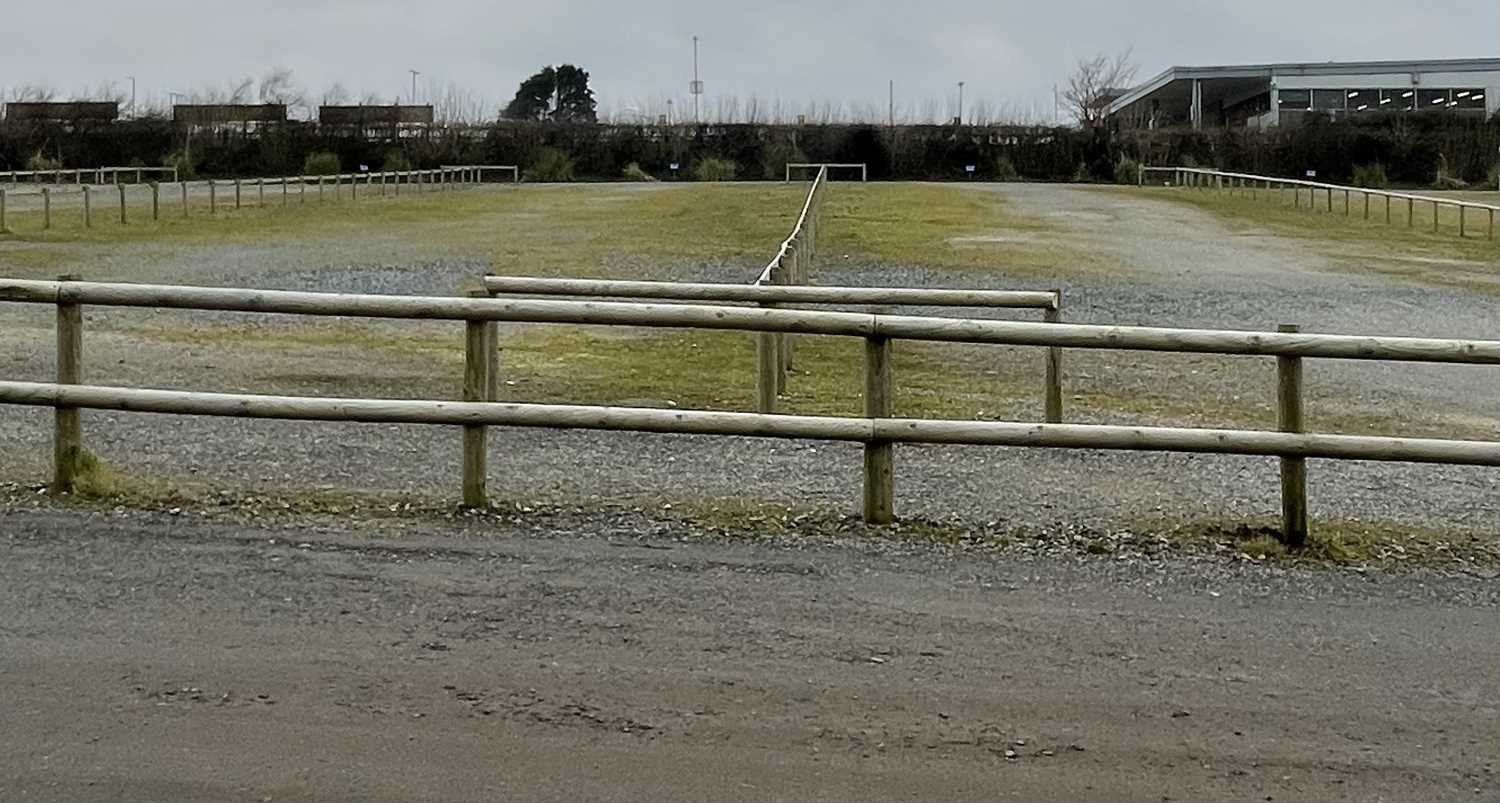 Lot 1561 - Half Round Treated Timber Fencing in Car