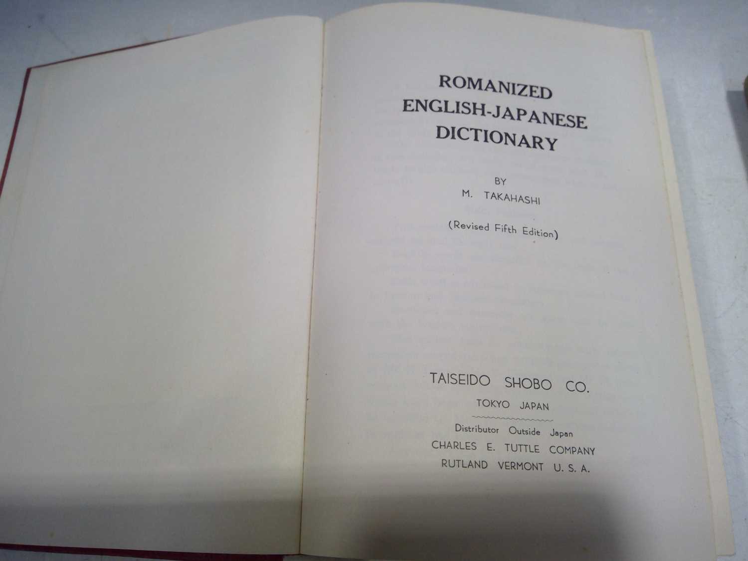 Lot 126 - Romanized English - Japanese and Woordeboek,