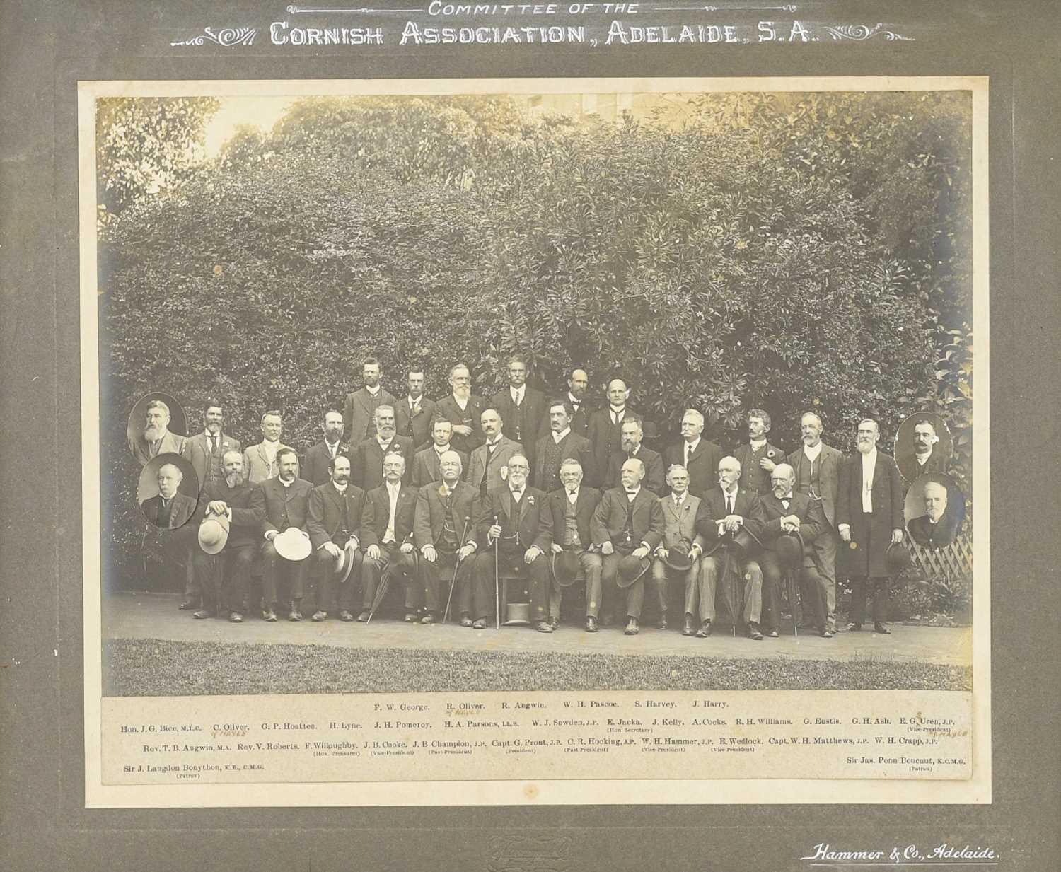 Lot 166 - A photograph of the Cornish Association,