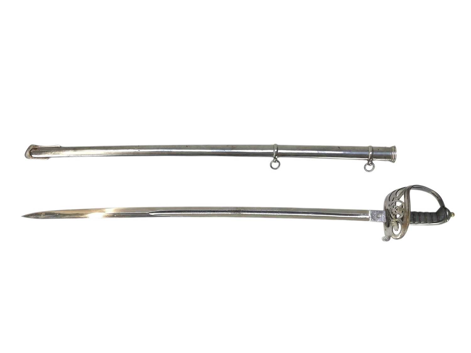 Lot 598 - A Victorian Volunteer rifles officer's sword.