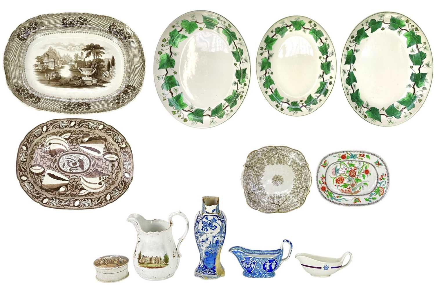 Lot 224 - An early 19th century Spode 'Greek' pattern