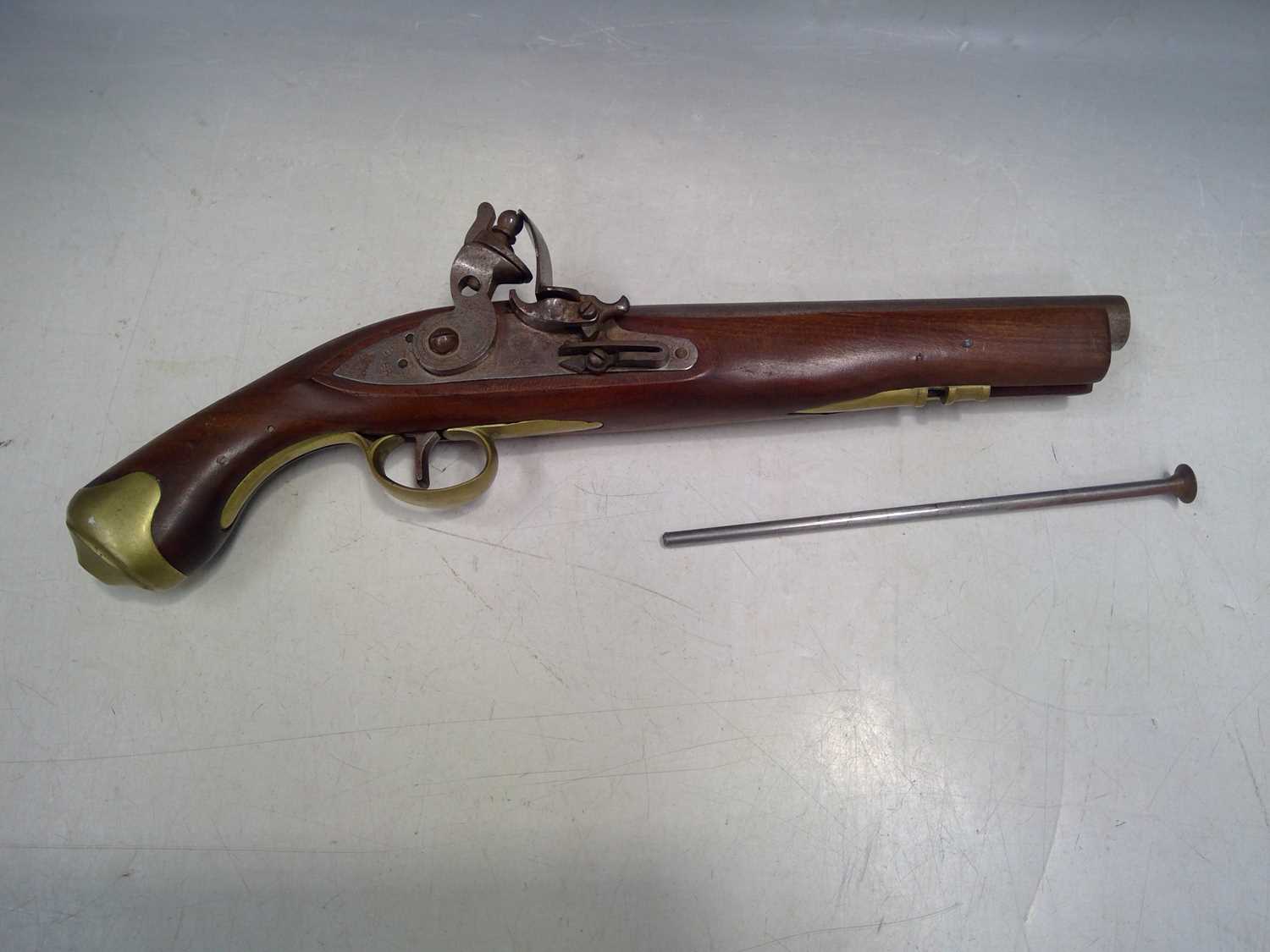 Lot 34 - A Reproduction, Flintlock Pistol. The Pistol