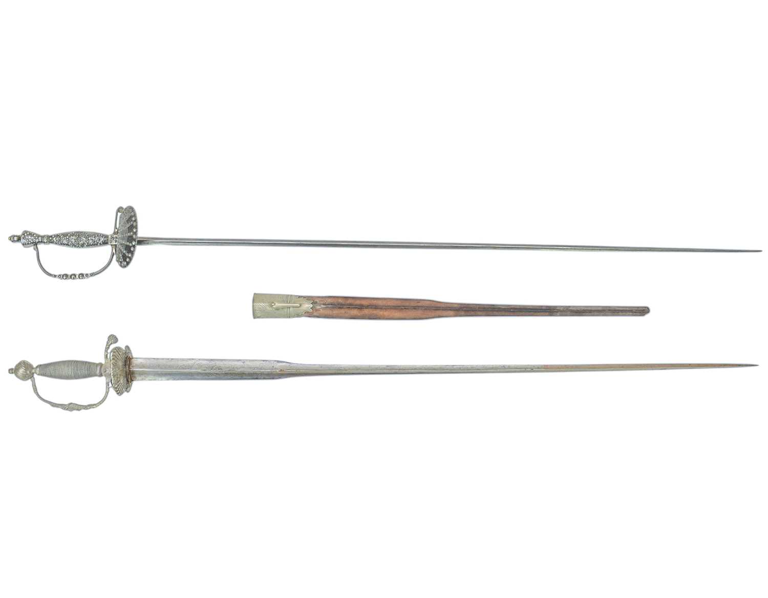 Lot 201 - An early George III silver hilted short