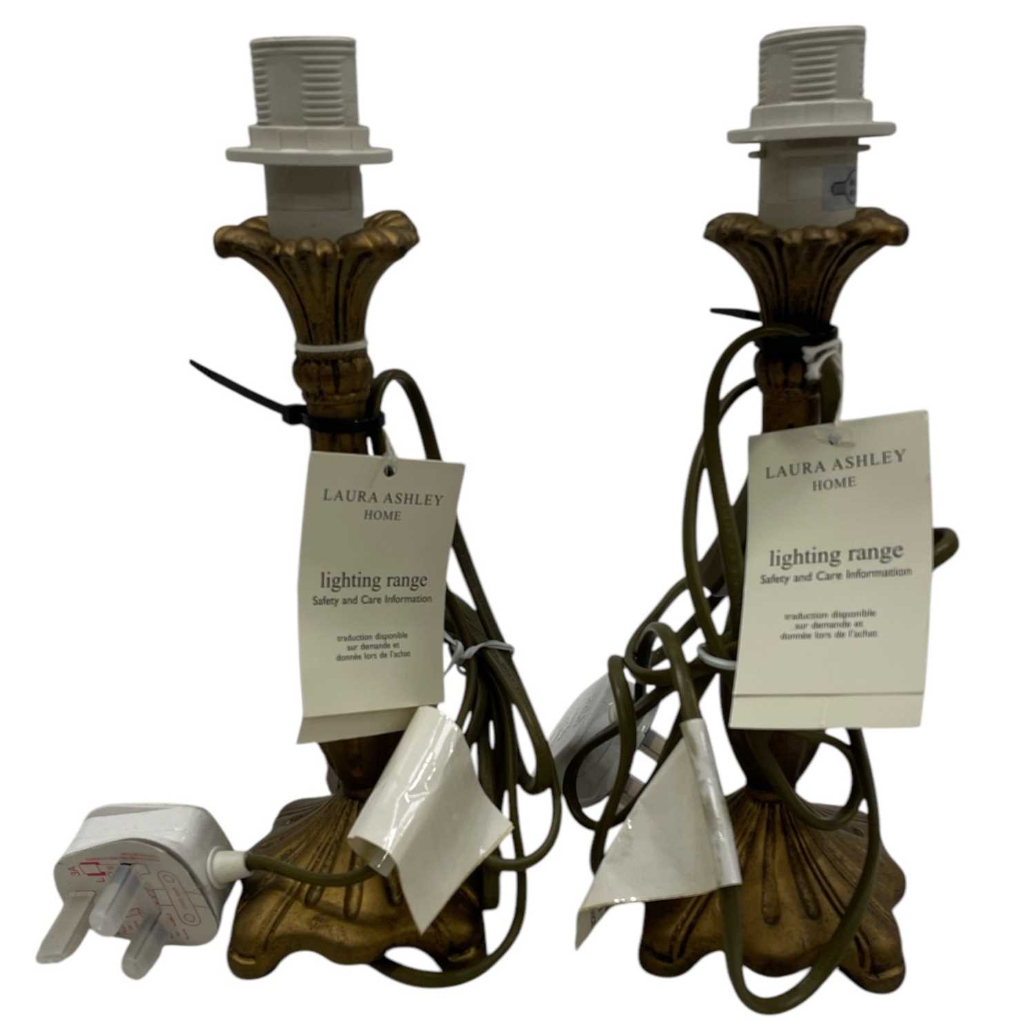 Lot 7 - A pair of Laura Ashley "Ashmore" Resin Base