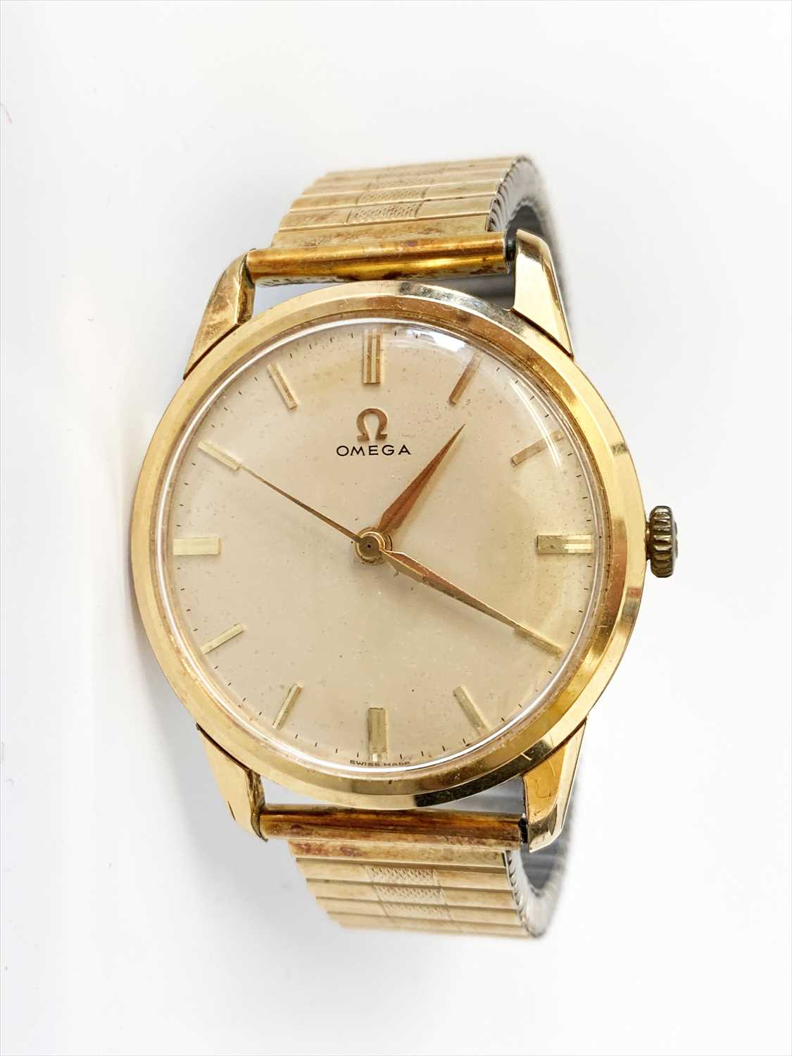 Lot 2424 - An Omega gentleman's gold plated manual
