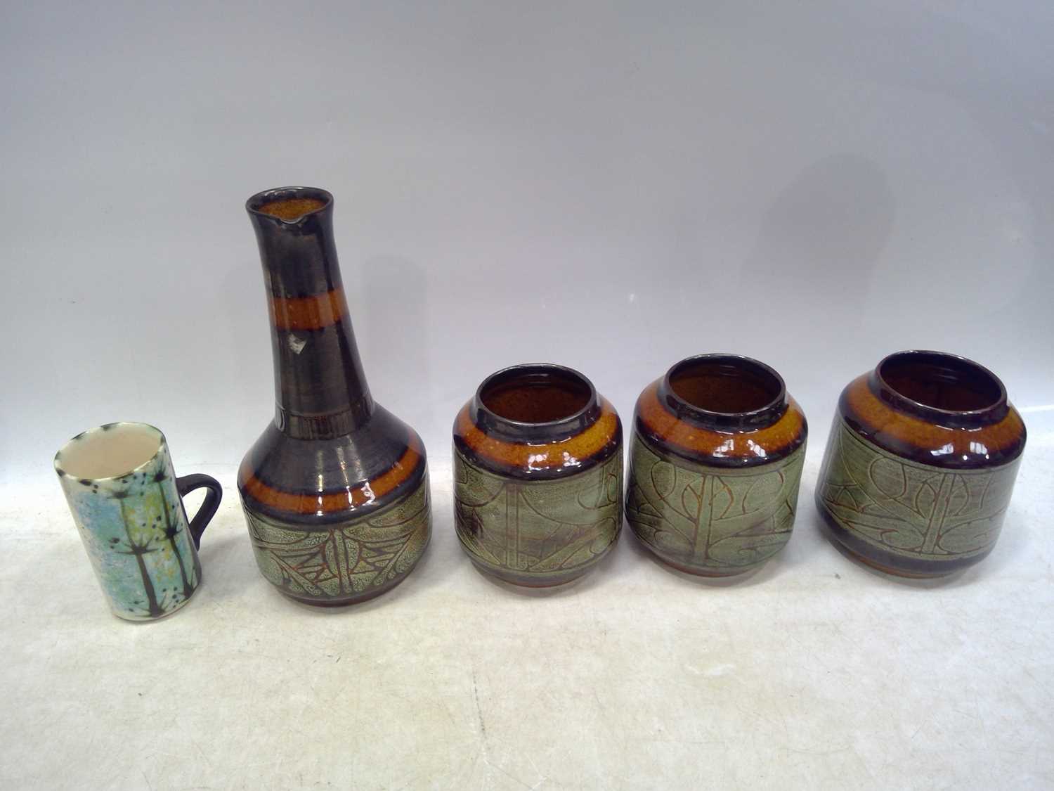 Lot 10 - Mid-century, Celtic Pottery of Newlyn. The