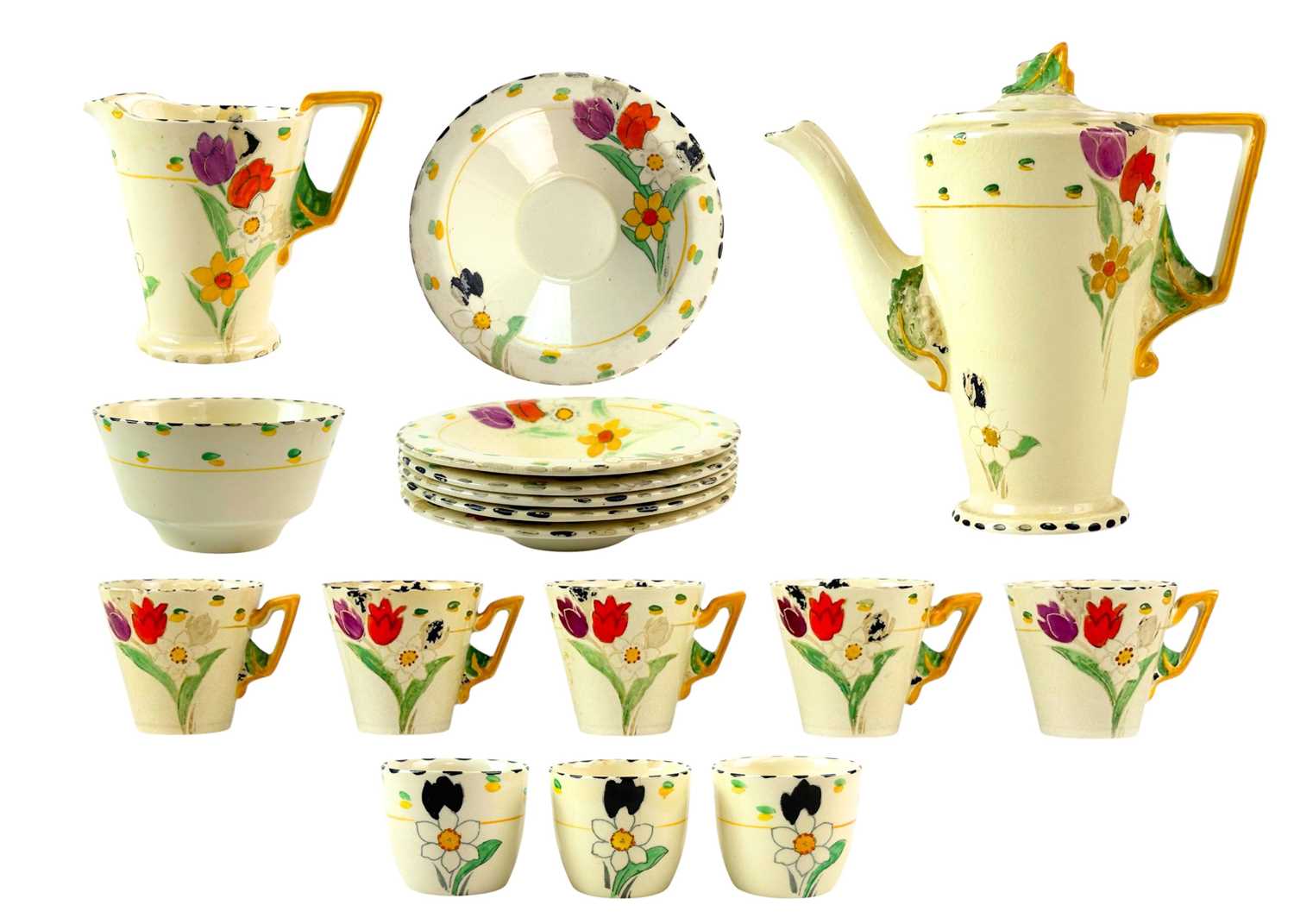 Lot 434 - A 1930s Art Deco Burleigh Pottery 'Zenith'