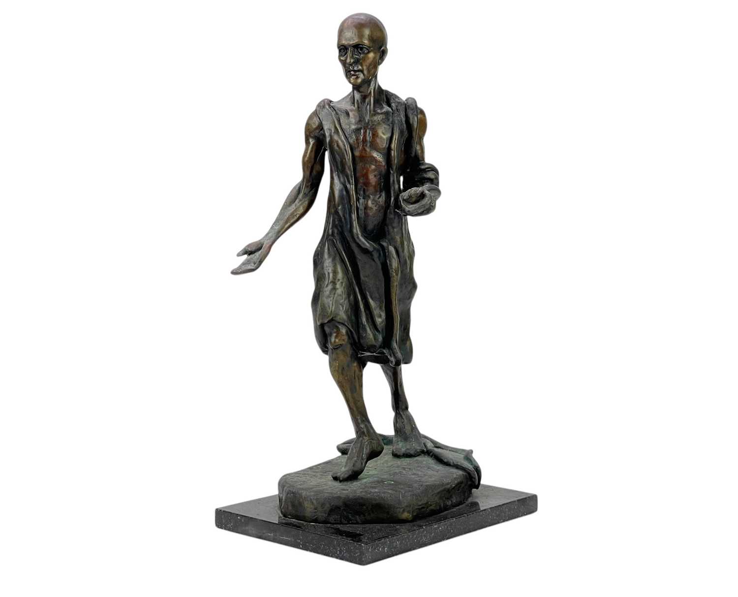 Lot 109 - Walker, a bronze figure of a beggar.