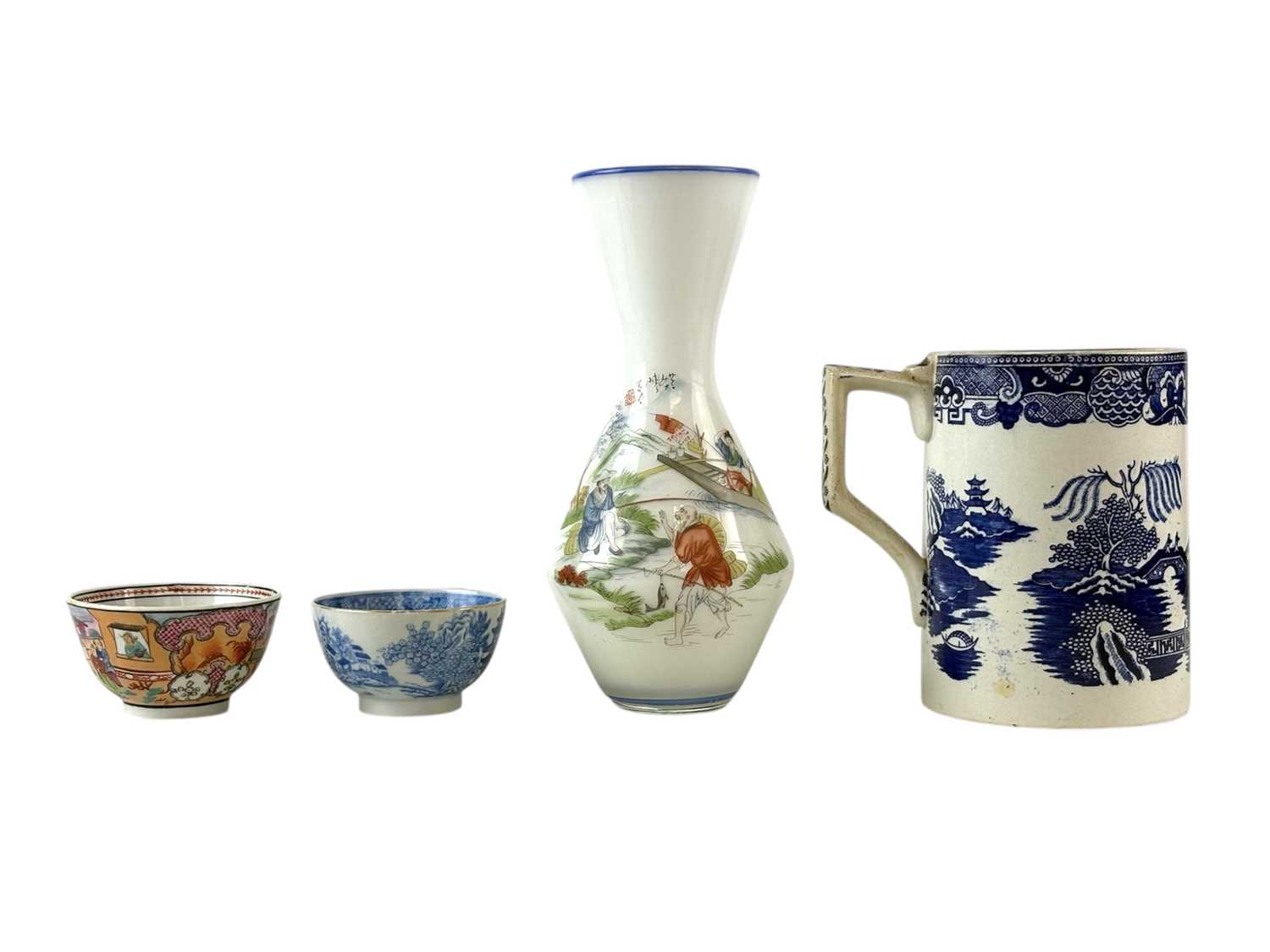 Lot 356 - A John Tams Crown Pottery blue and white