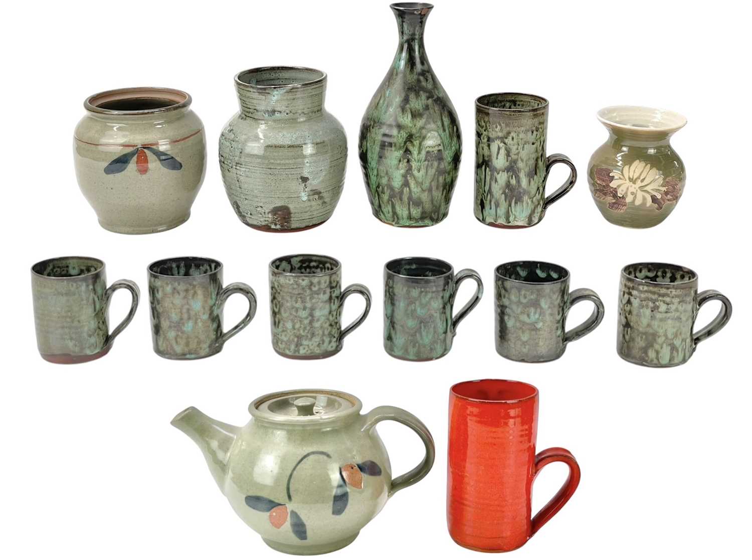 Lot 346 - Cornish studio pottery.