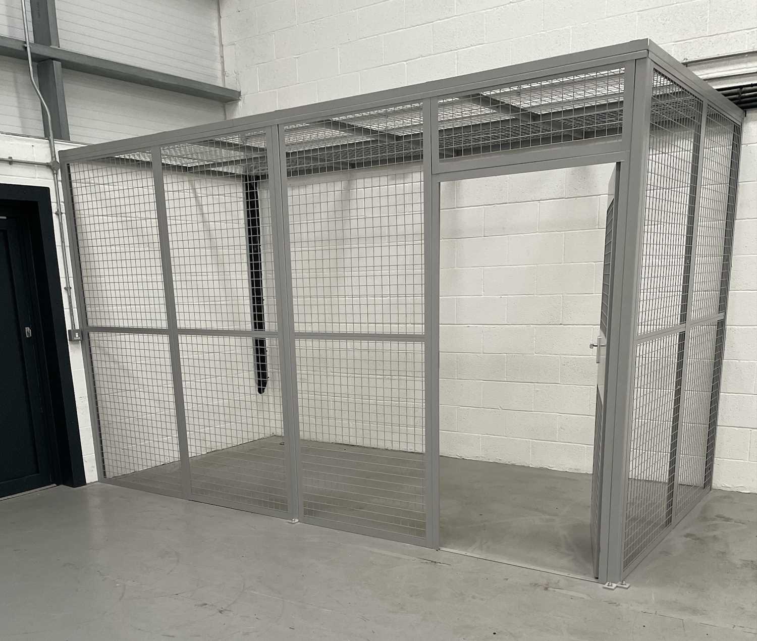 Lot 1 - A Substantial Security Cage. The Cage is two
