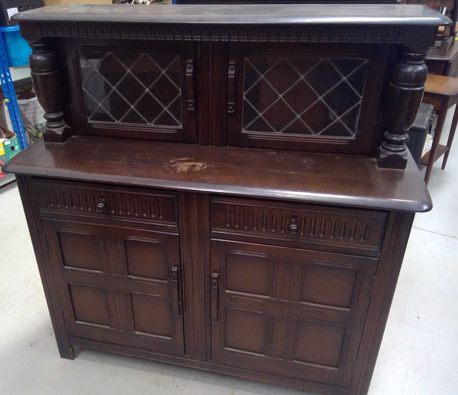 Lot 36 - A Priory Oak, Court Cupboard. The Cupboard