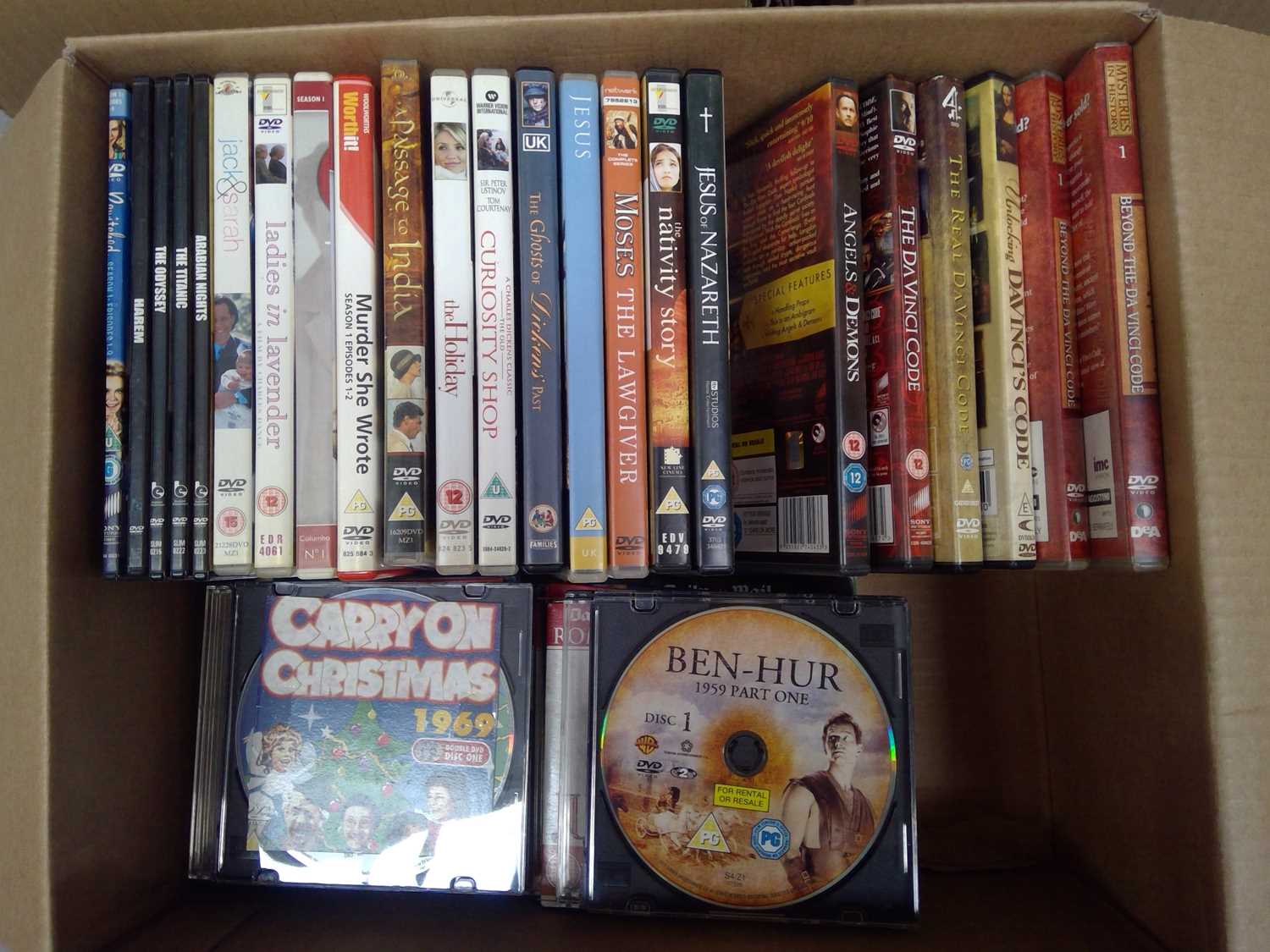 Lot 98 - A Selection od DVDs, CDs and Cassette Tapes.