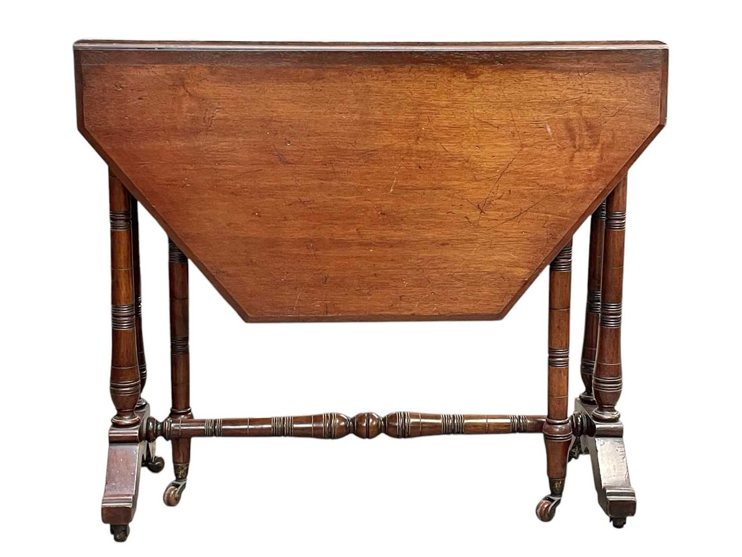 Lot 508 - A late Victorian walnut Sutherland table.