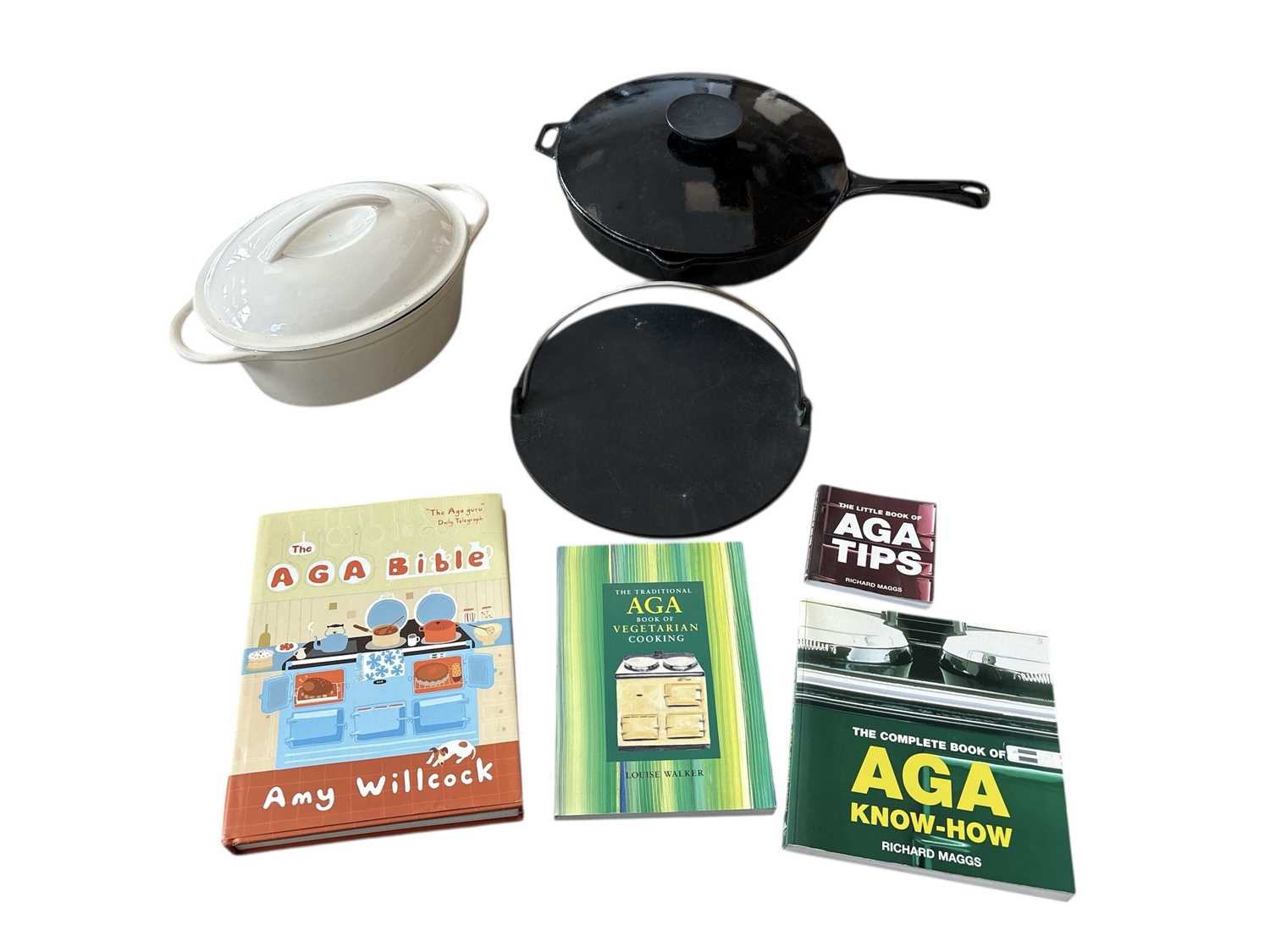 Lot 204 - AGA cookware and related books, together