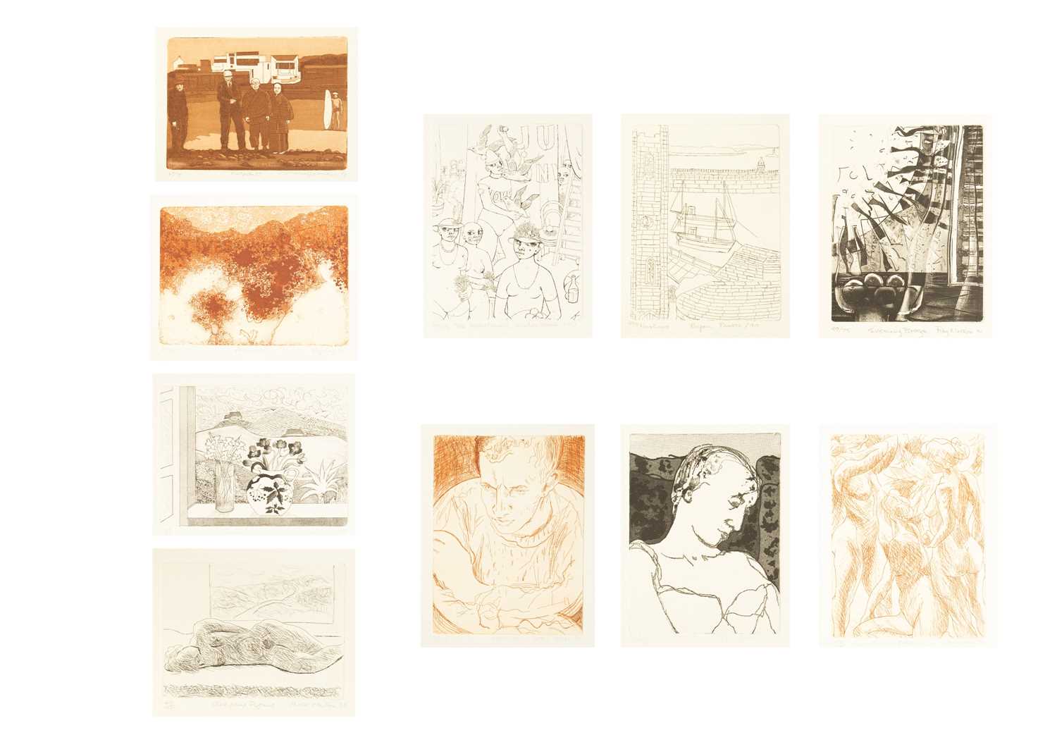Lot 160 - A portfolio of etchings produced to help