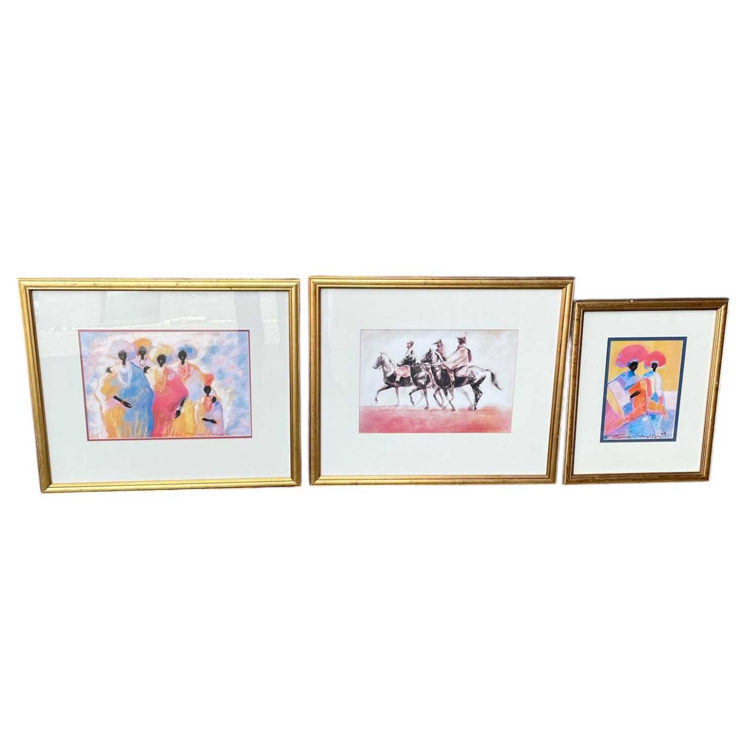 Lot 222 - A Trio of Tony Hudson Prints "The African