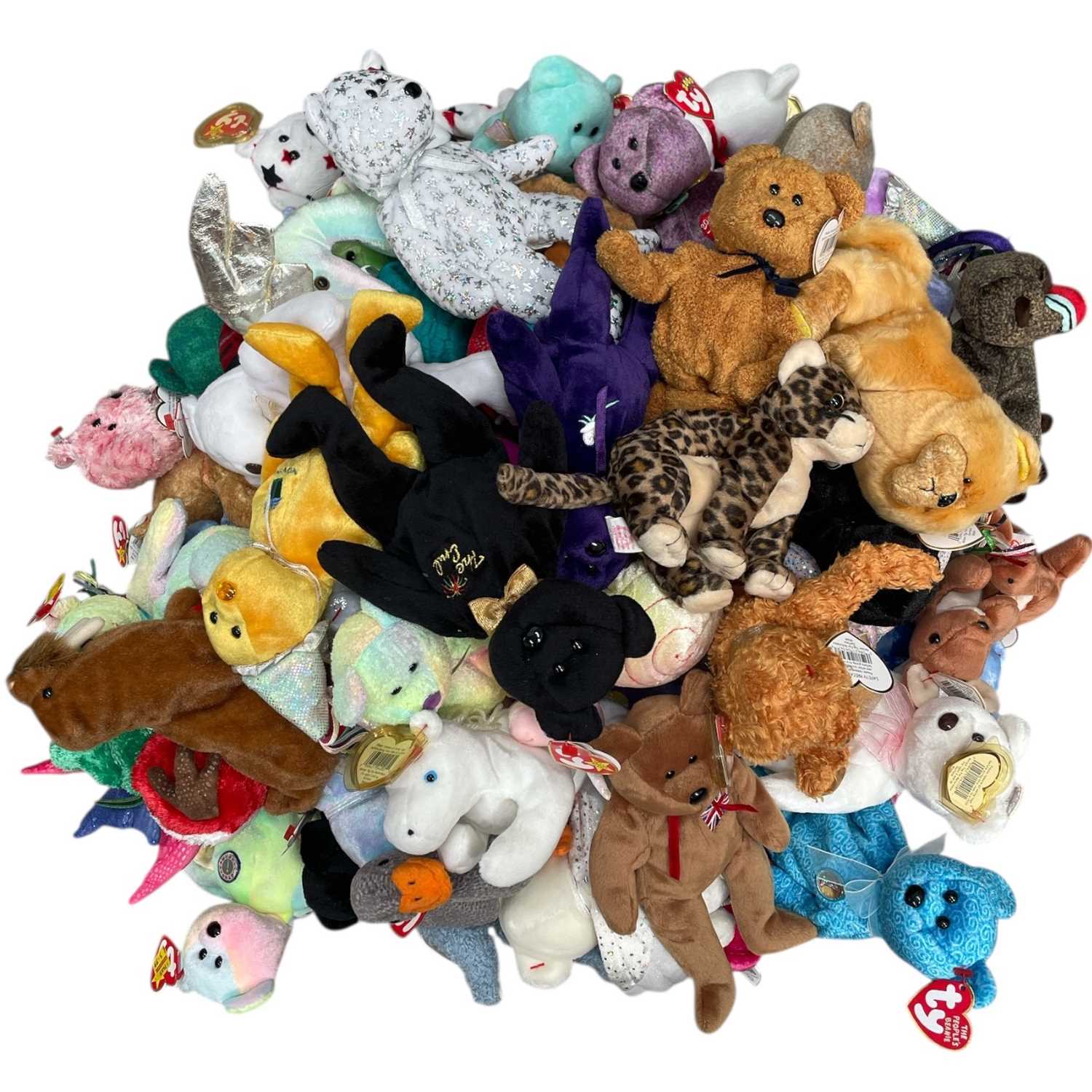 Lot 257 - A Box of over 60 TY Beanies.