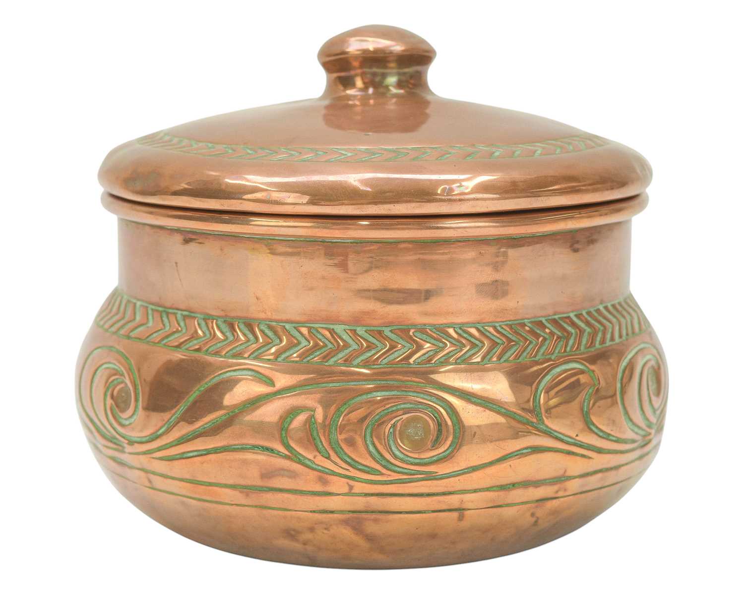 Lot 8 - Francis 'Bert' Cargeeg, a hand wrought copper