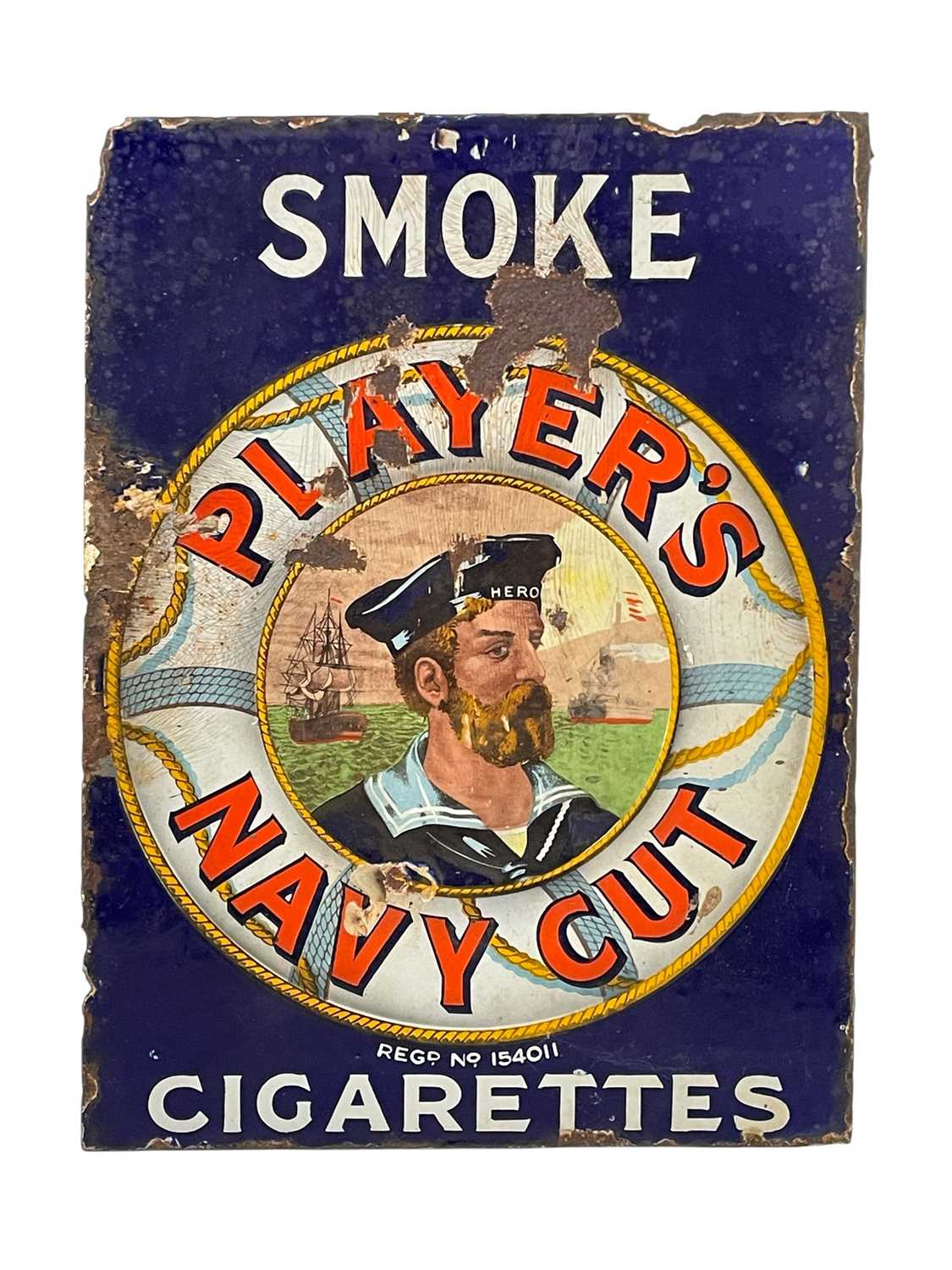 Lot 85 - A Player's Navy Cut enamel advertising sign.