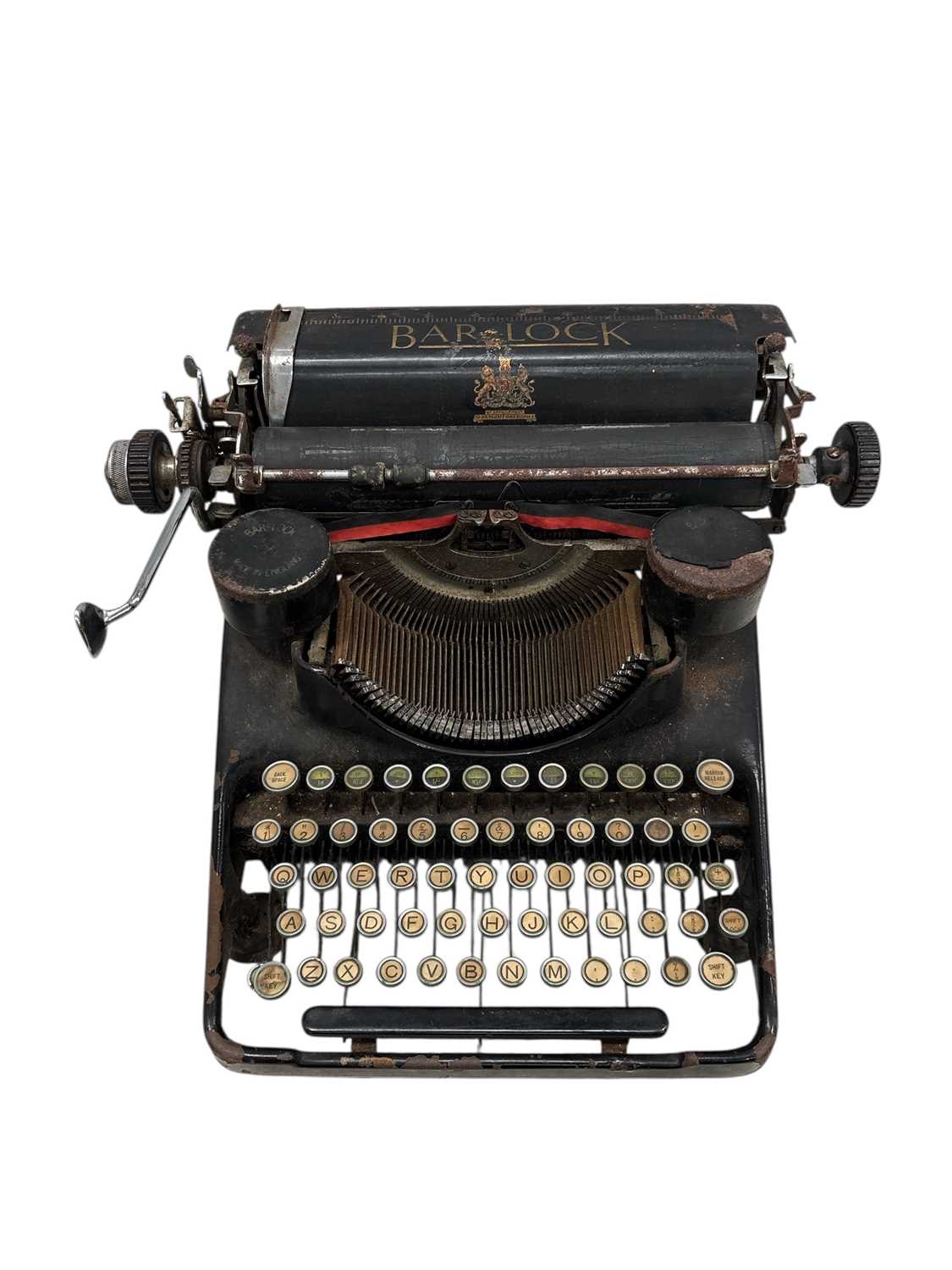 Lot 45 - A 1920s Bar-Lock typewriter.