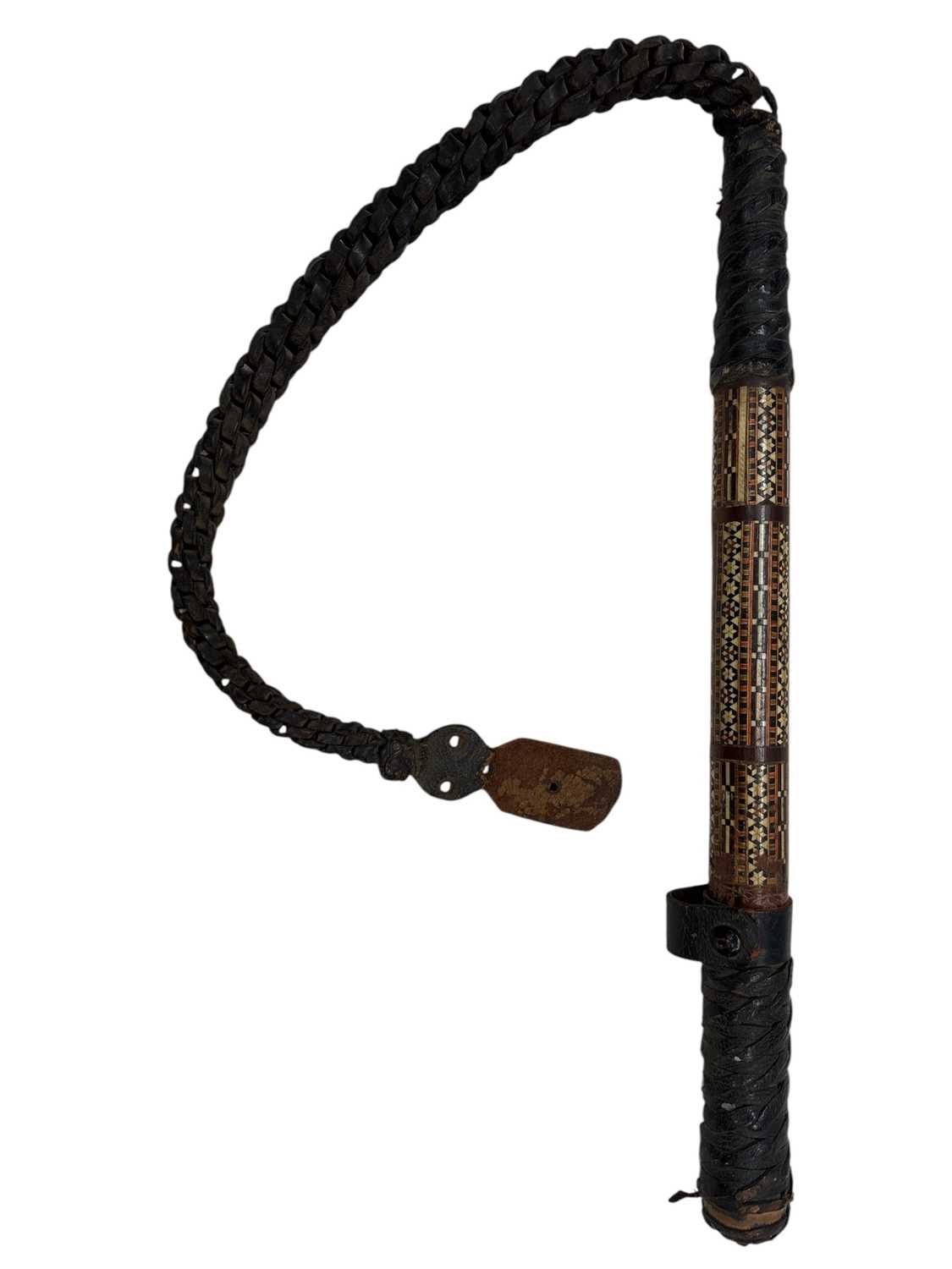 Lot 2 - A North African camel whip with a concealed