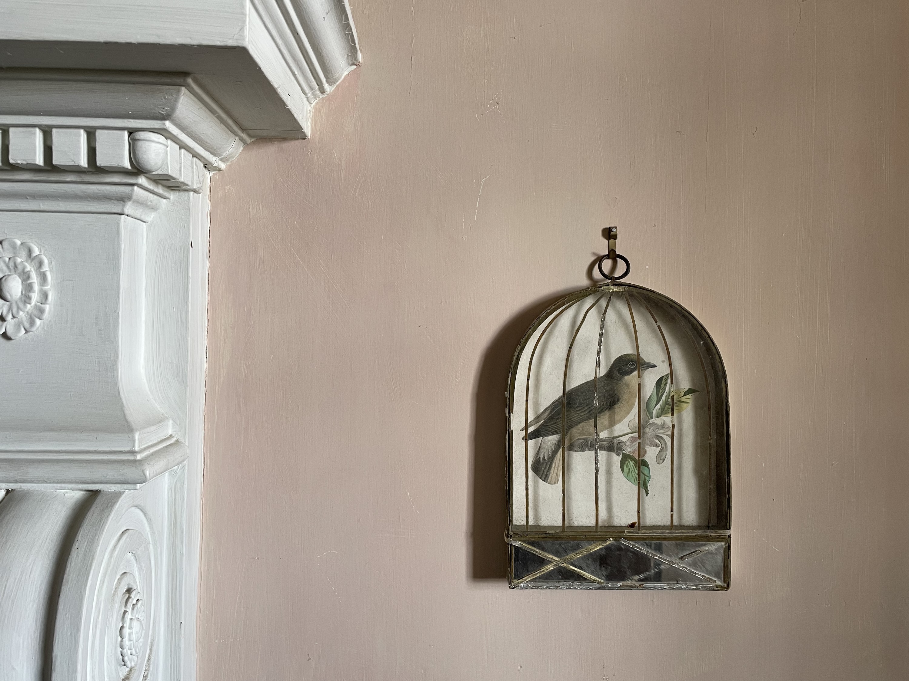 Lot 270 - A Victorian Lithograph within Birdcage Frame