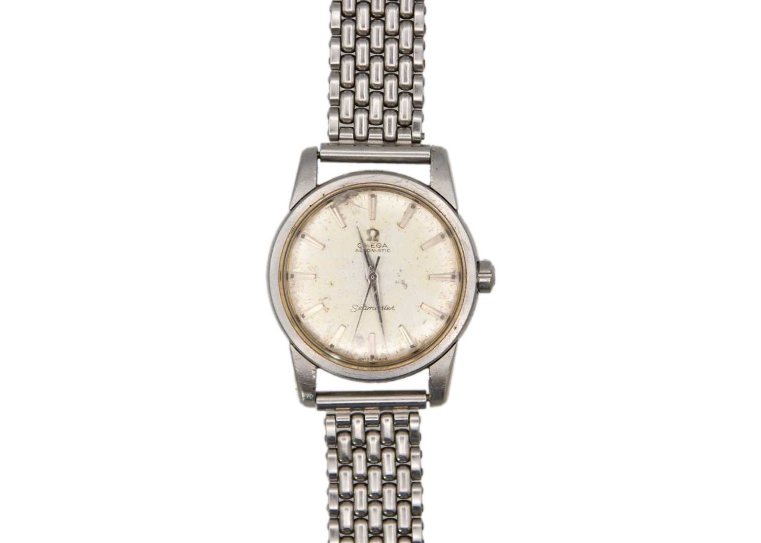 Lot 221 - OMEGA - A Seamaster Automatic stainless