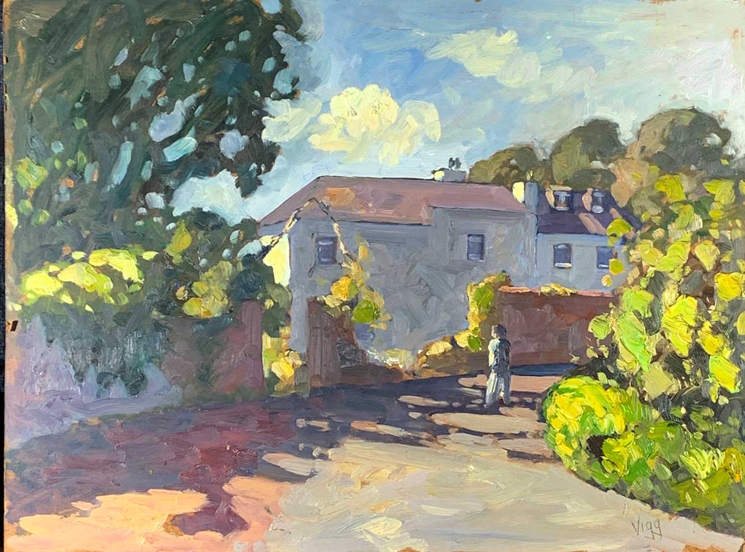 Lot 140 - Bob VIGG (1932-2001) The Fallen Wall Oil on