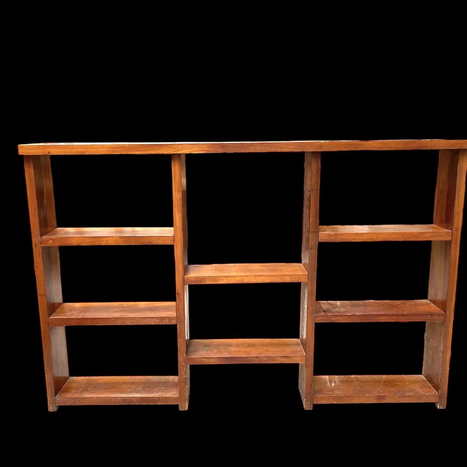 Lot 59 - A Hardwood Display Unit. The Unit measures