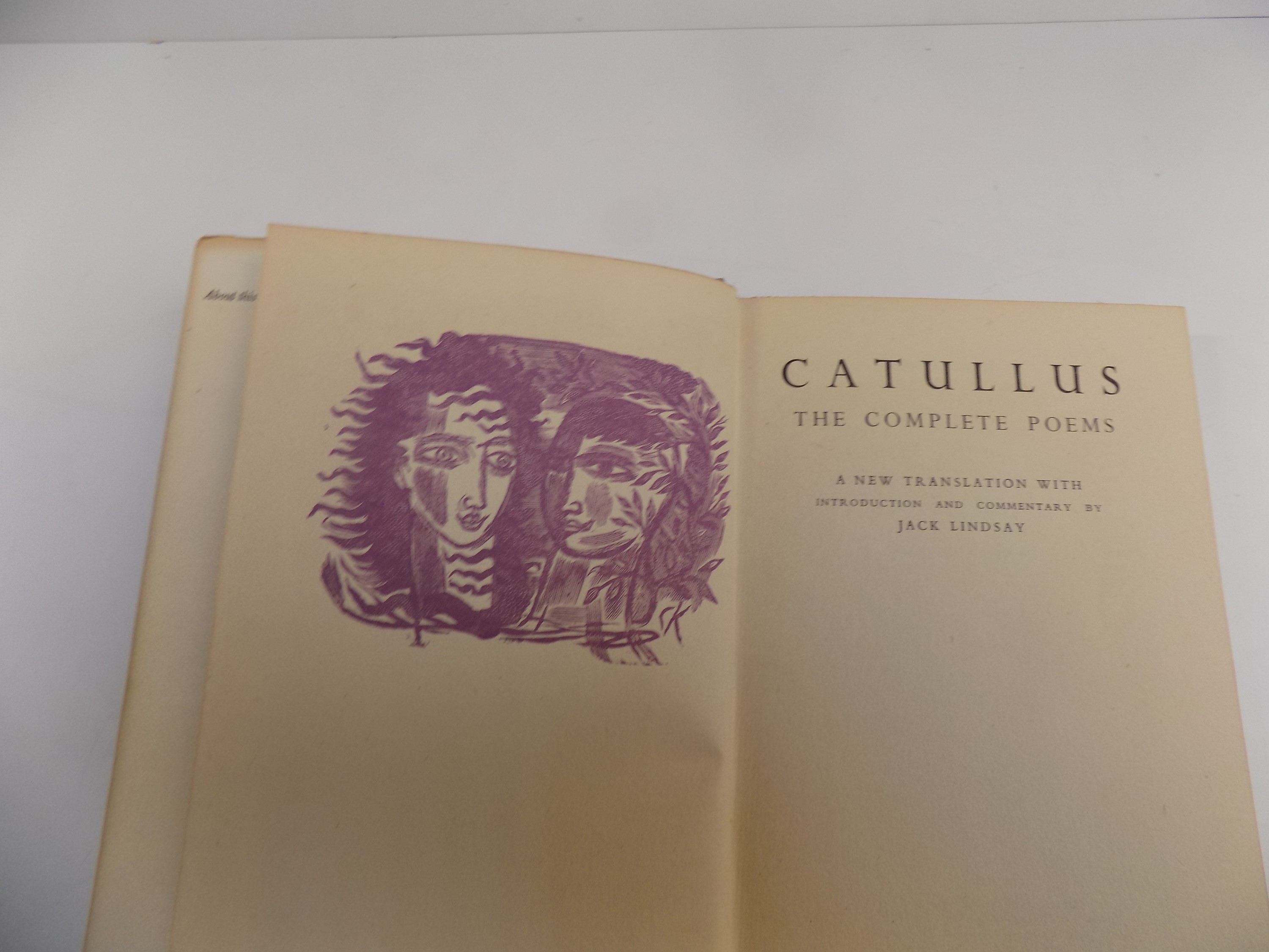 Lot 1243 - CATULLUS. "The Complete Poems." trans Jack