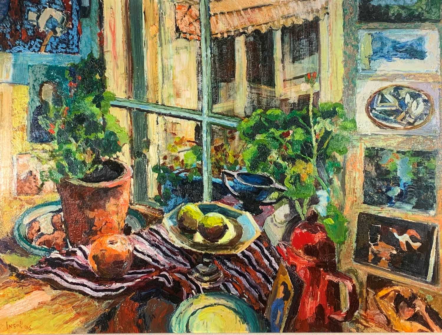 Lot 234 - Christopher INSOLL (b.1956) Studio Geraniums