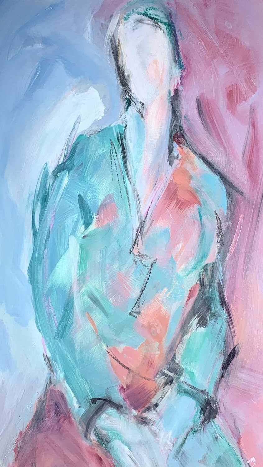 Lot 1273 - Mark DODD Half Turn Oil on board Signed