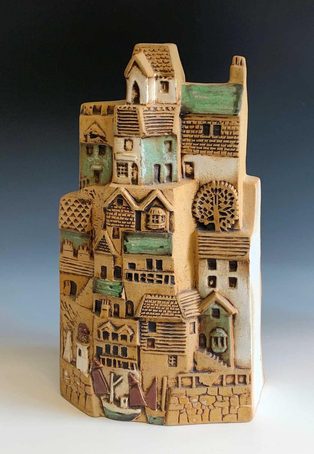Lot 284 - Tremaen Pottery Large Village Lampbase