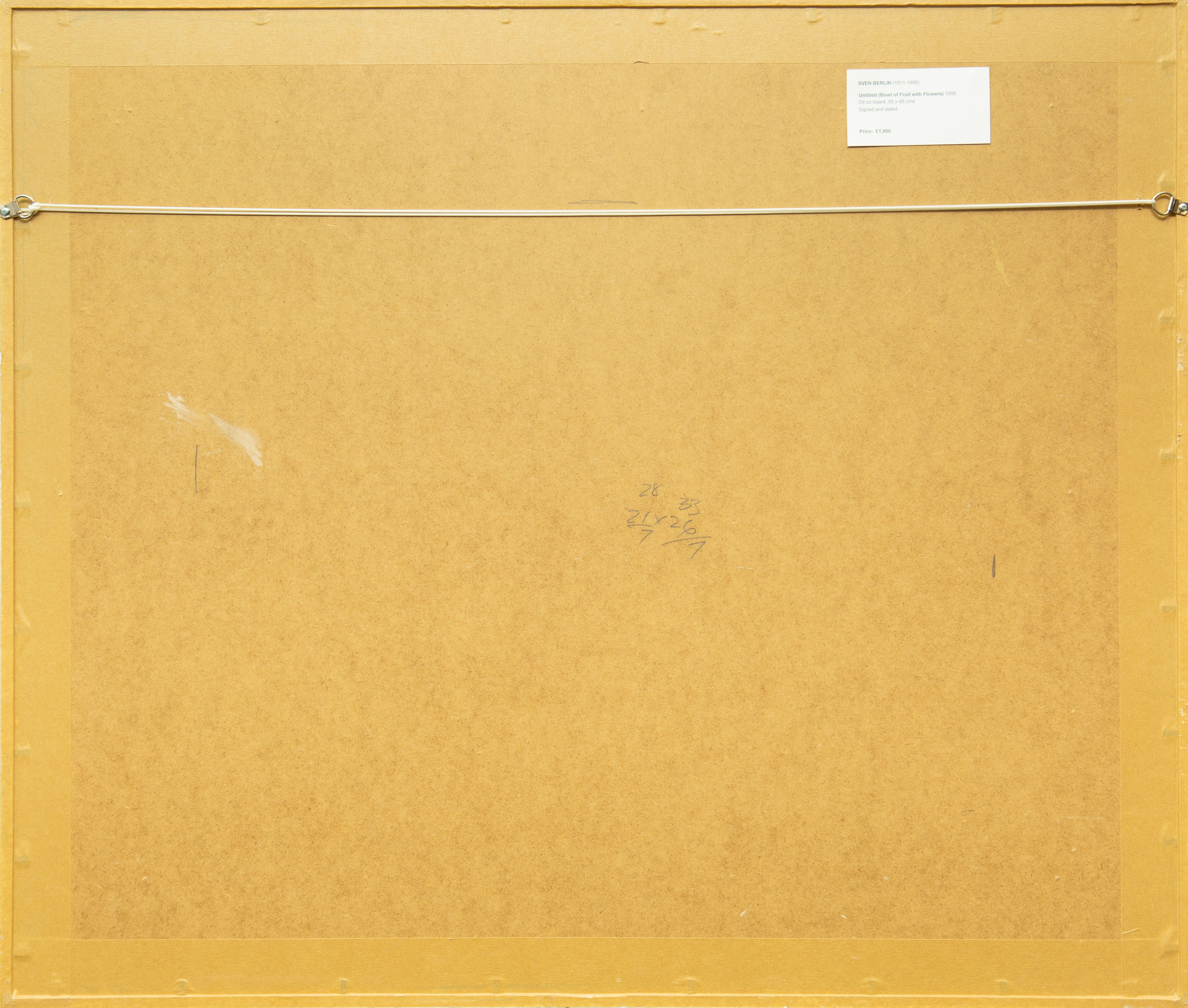 Lot 10 - Sven BERLIN (1911-1999)