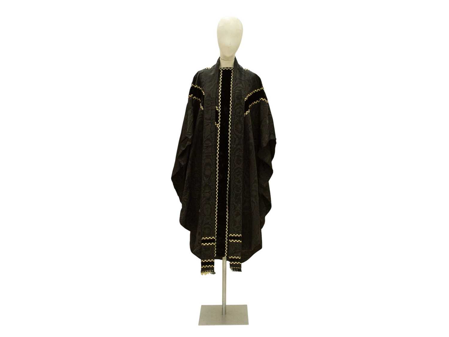 Lot 531 - Liturgical Vestments - a black chasuble with