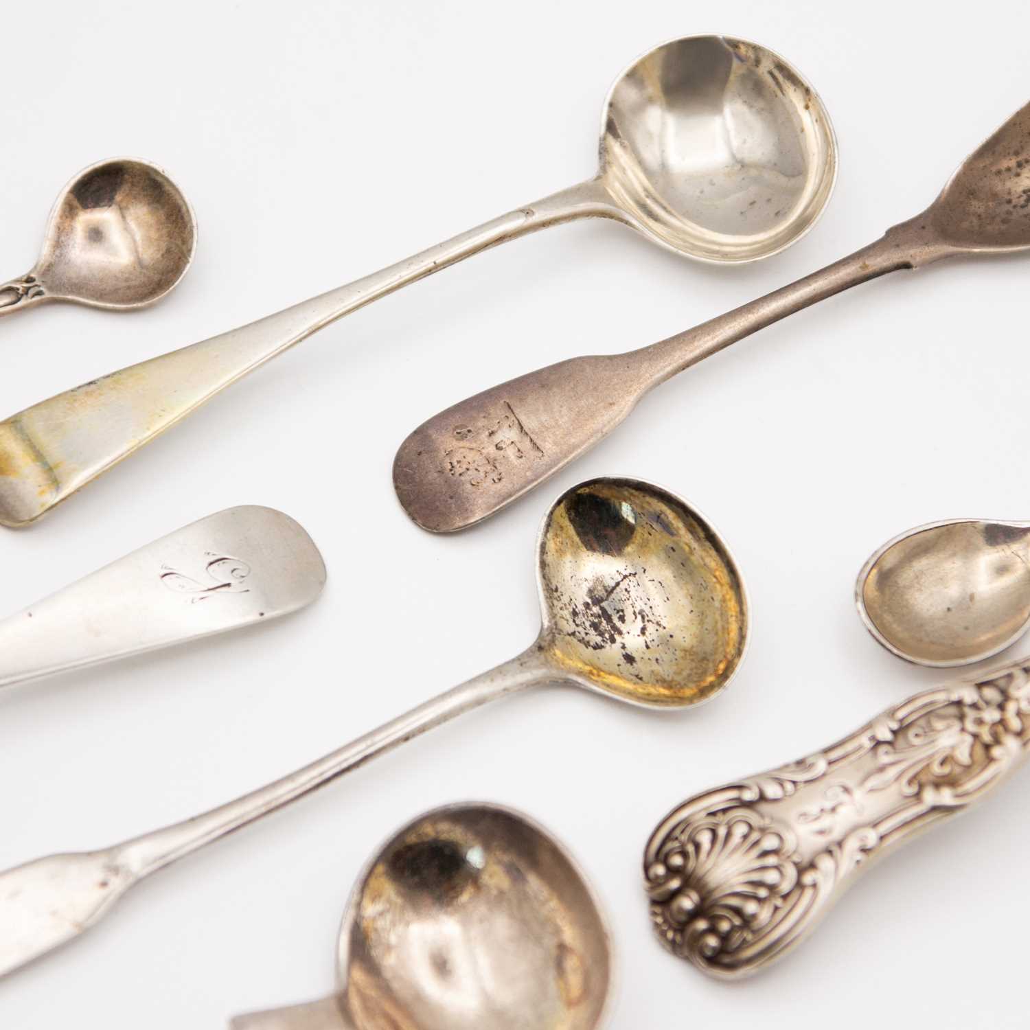 Lot 155 - A collection of 18th and 19th-century silver