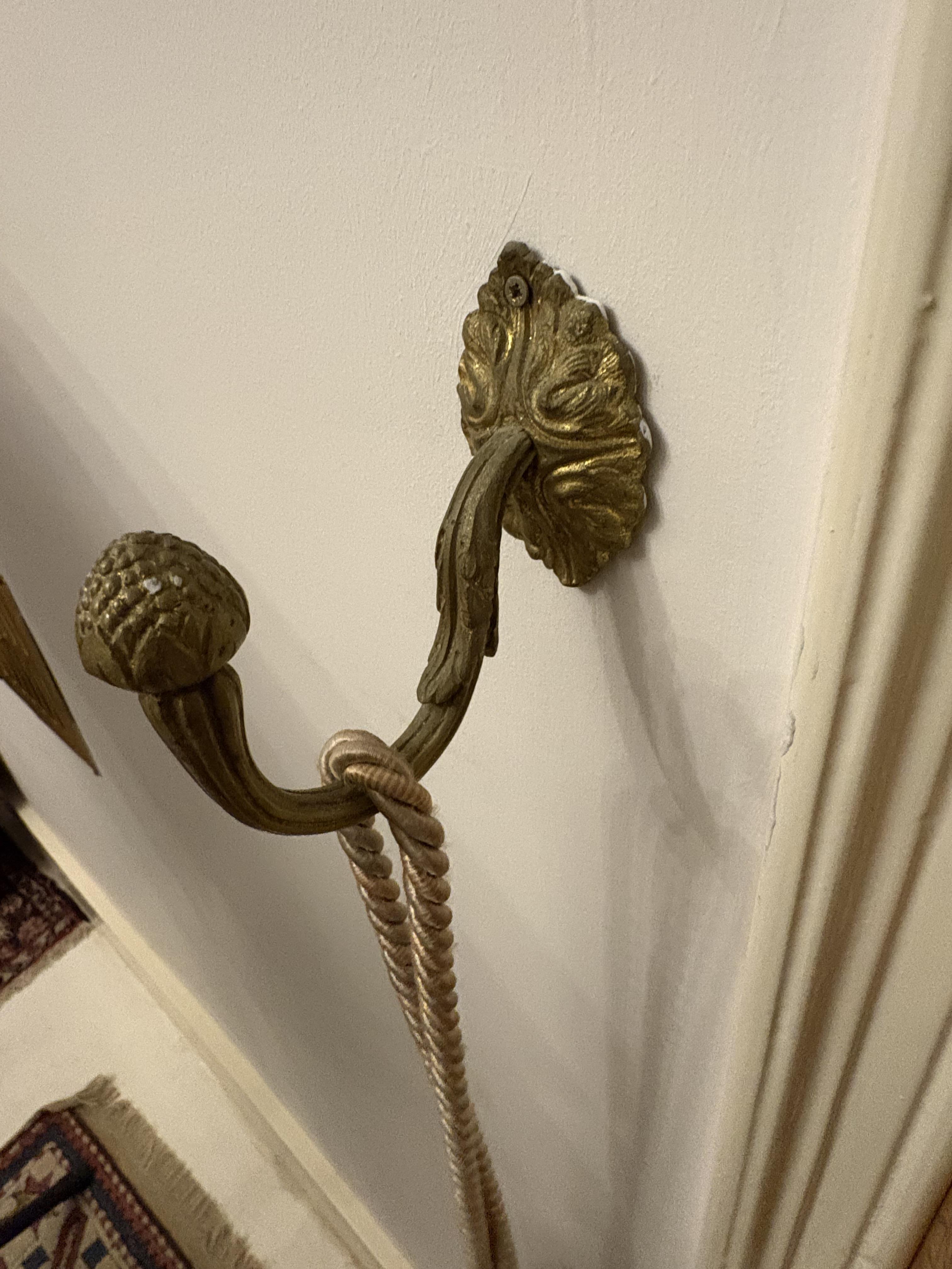 Lot 388 - Velvet curtains