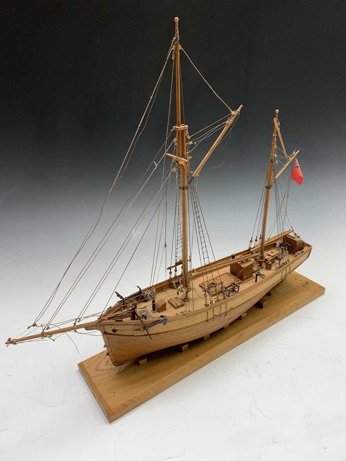 Lot 316 - A scratch built wooden model of the West