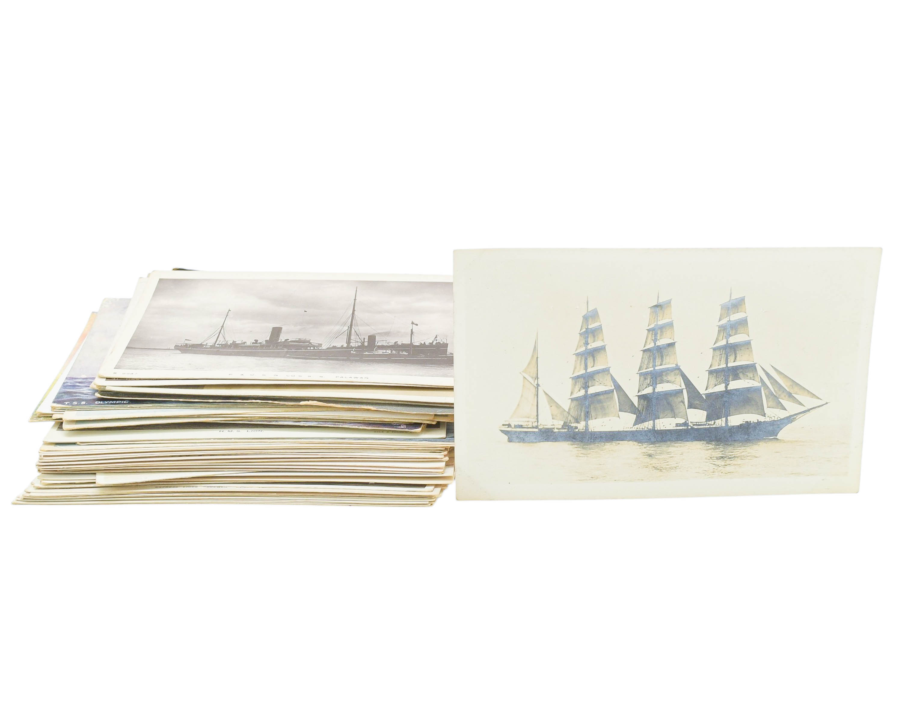 Lot 245 - Shipping Postcards x 70.