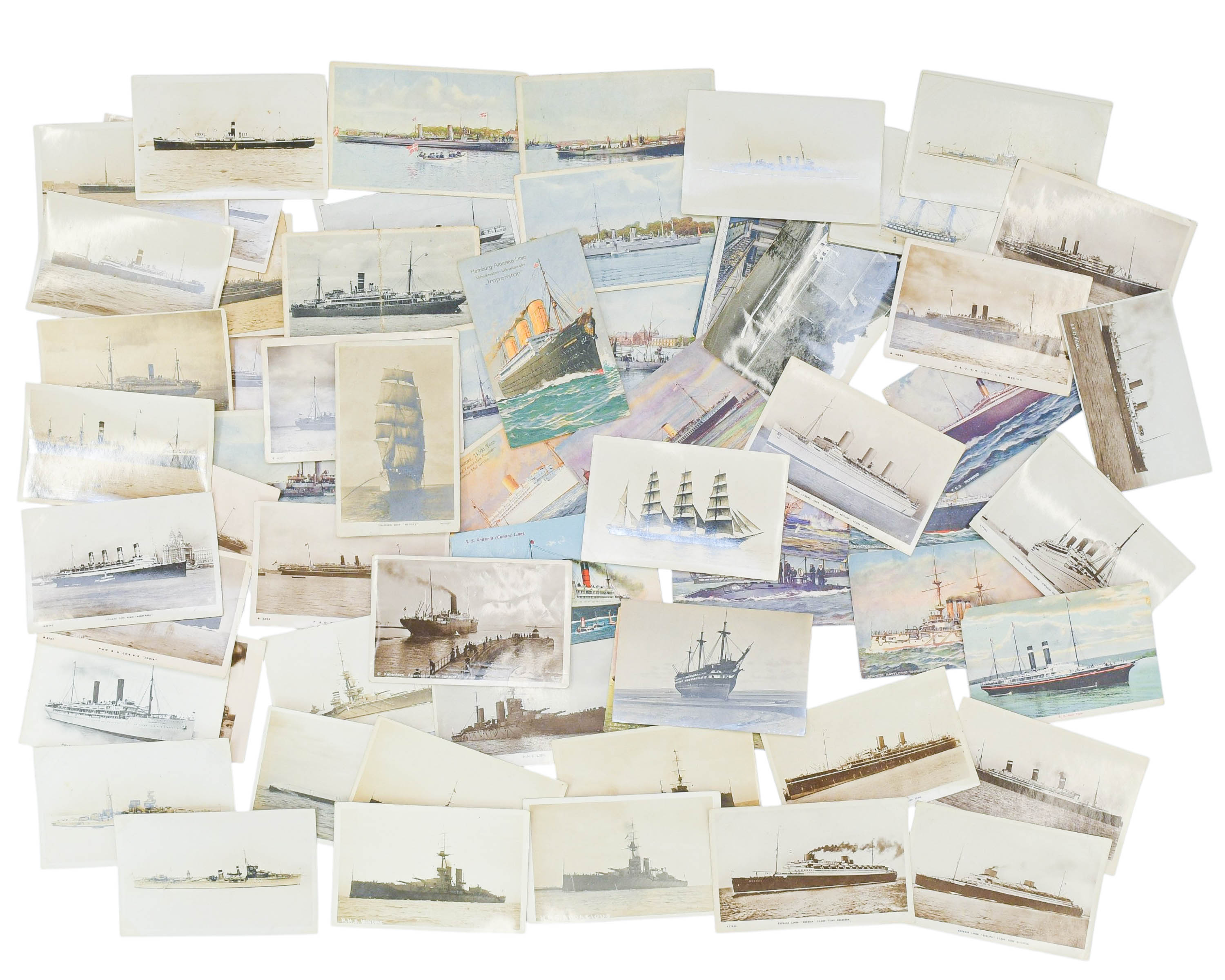 Lot 245 - Shipping Postcards x 70.