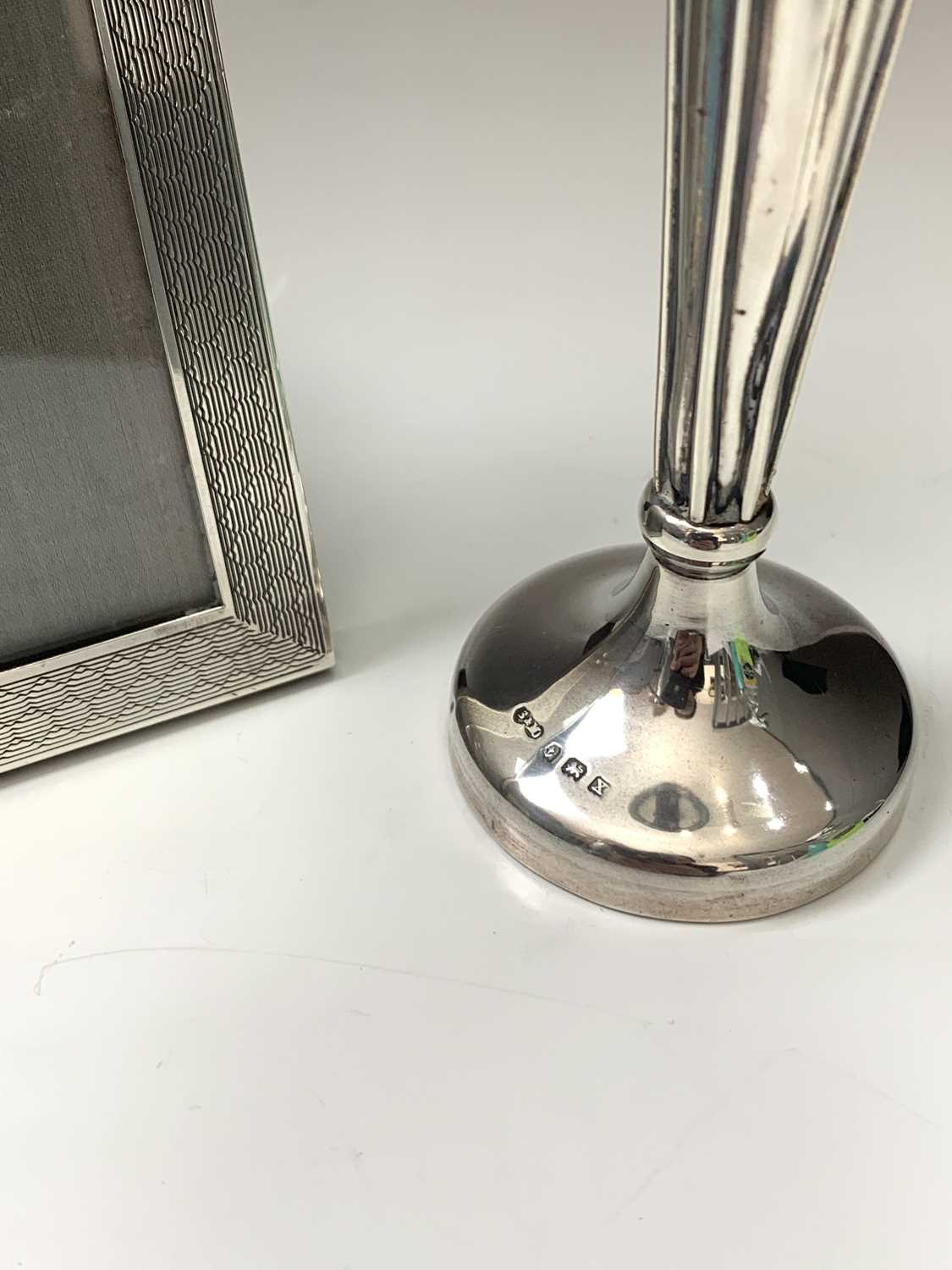 Lot 126 - An engine-turned silver mounted photograph