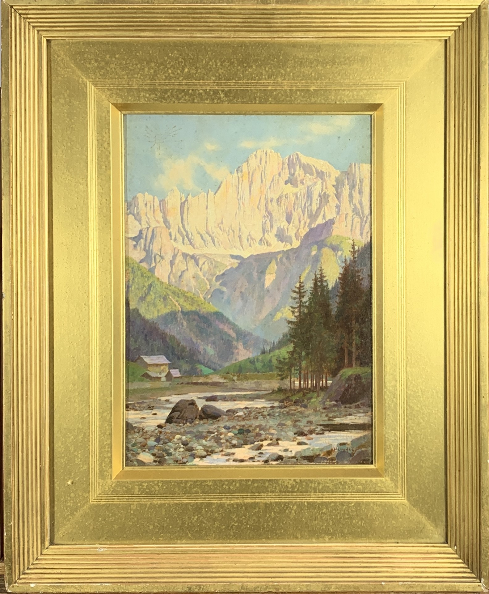 Lot 1011 - William LOGSDAIL (1859-1944) Alpine Pass