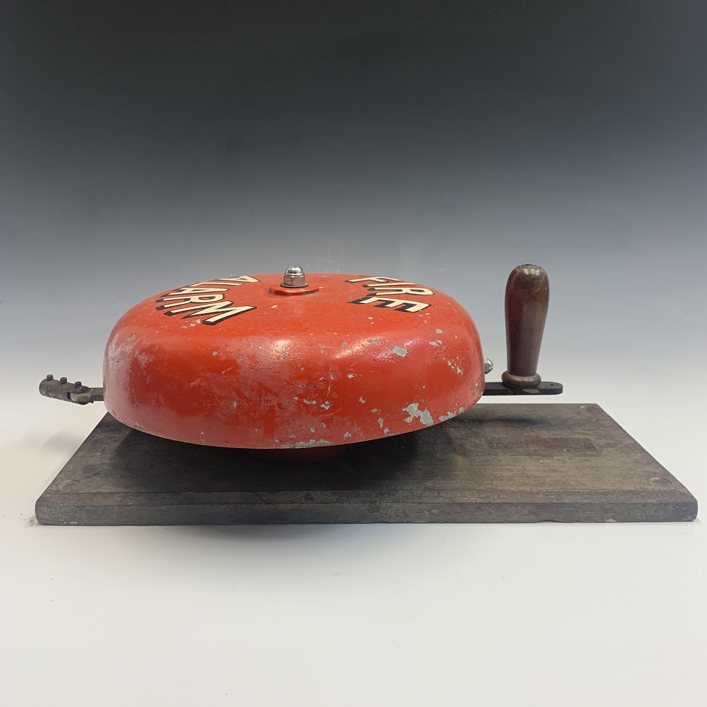 Lot 31 - A vintage hand operated 'Fire Alarm' bell on