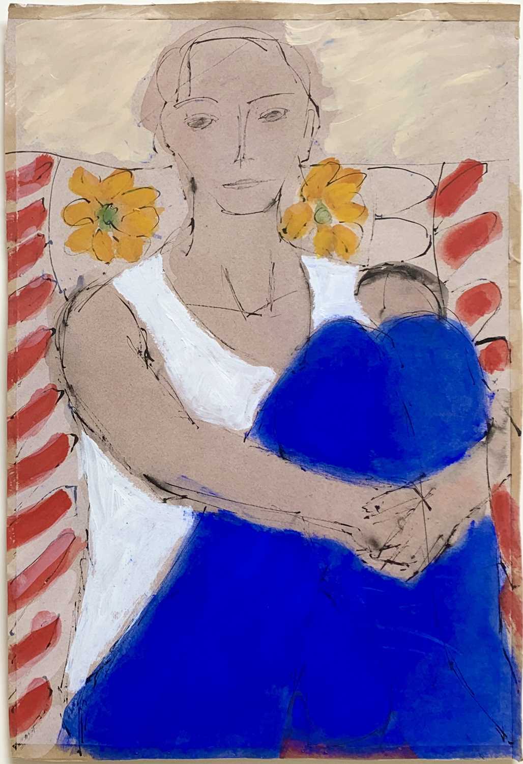 Lot 185 - John Emanuel (1948) Seated Figure Mixed